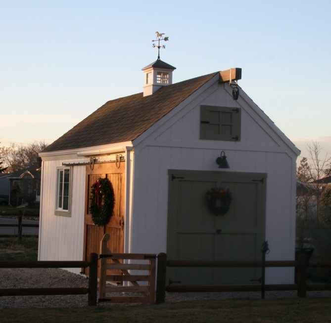 White Barn Style Shed | Wright's Shed Co.